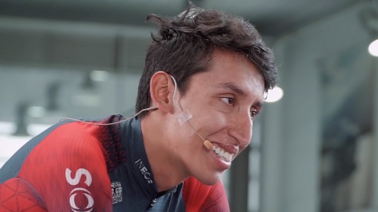 Egan Bernal Makes First Sprint Past Injury